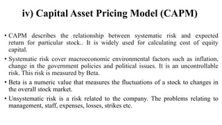 Cost of capital | PPTX | Stocks and Bonds | Personal Investing