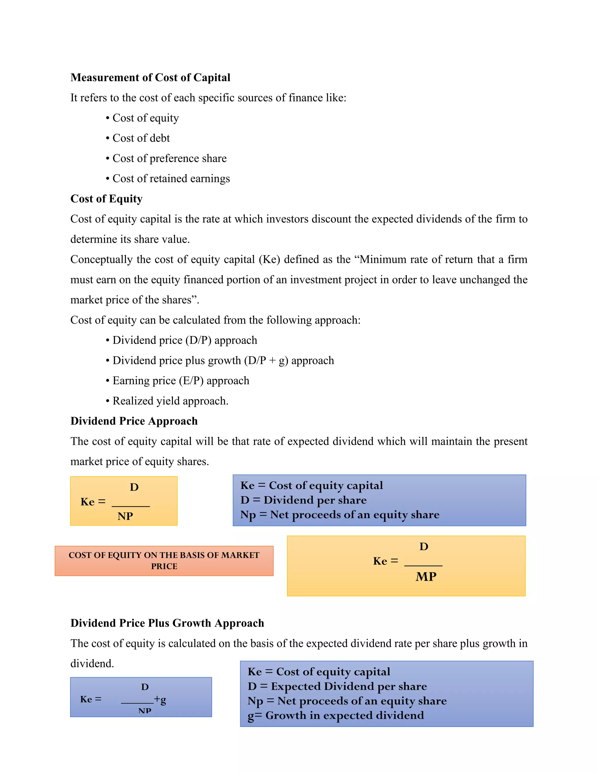 Cost of capital | PDF