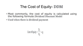 cost of capital problem and explanation with example | PPTX
