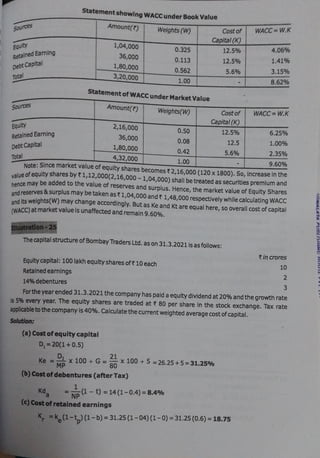 cost of capital questions financial management | PDF