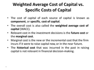 Structured Cost of capital PPT Presentation | PPTX