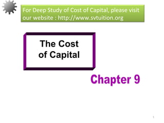 Cost of Capital Learning | PPT