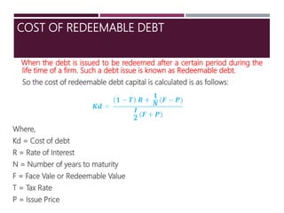 Cost of Debt Capital problems kd | PPTX