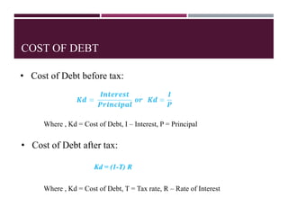 Cost of Debt Capital problems kd | PPTX