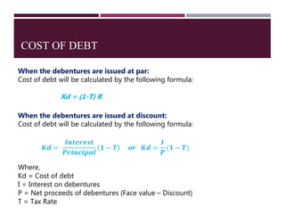 Cost of Debt Capital problems kd | PPTX