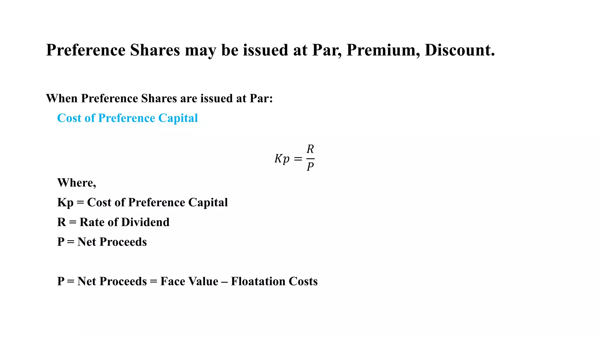 Cost of Preference Capital Soved Problems-kp | PPTX