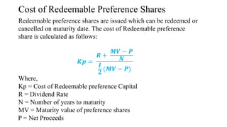 Cost of Preference Capital Soved Problems-kp | PPTX