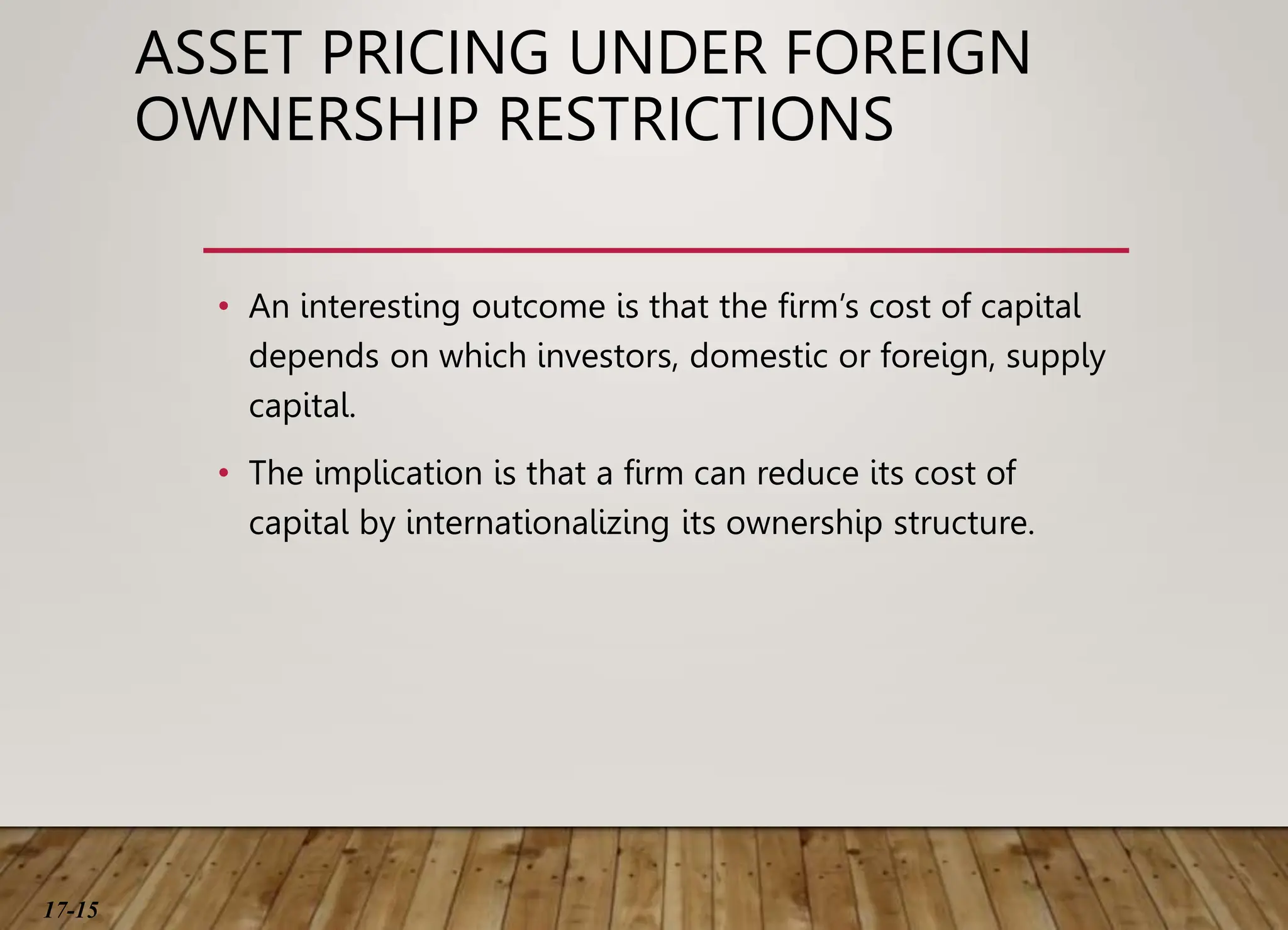 Cost of capital structure and international budgeting | PPTX
