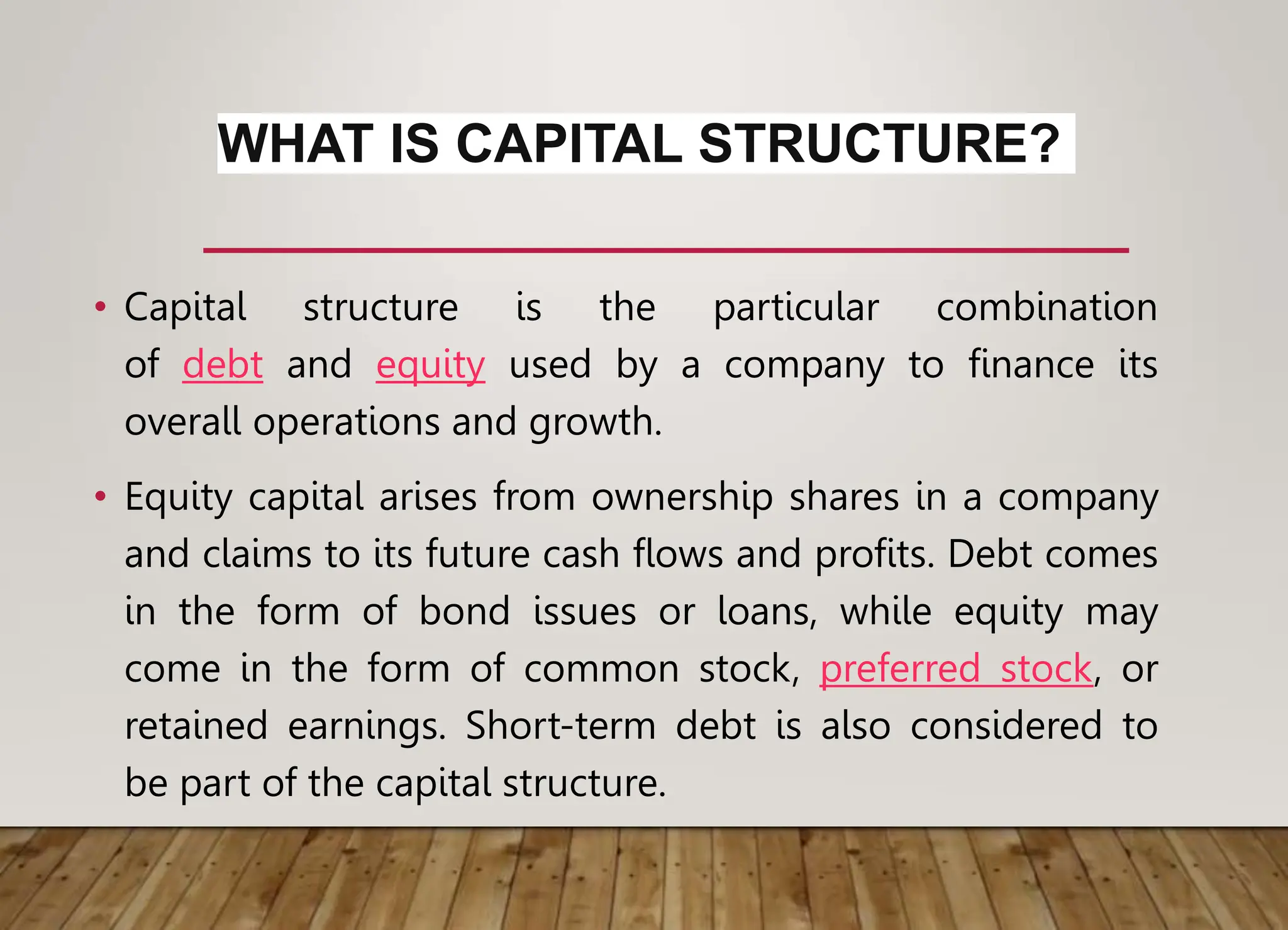 Cost of capital structure and international budgeting | PPTX