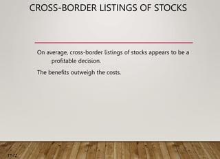 Cost of capital structure and international budgeting | PPTX