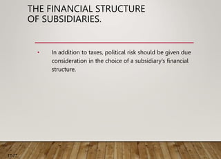 Cost of capital structure and international budgeting | PPTX