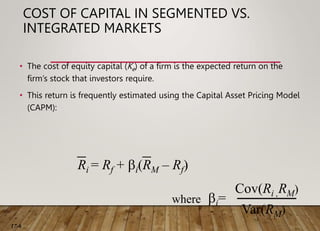 Cost of capital structure and international budgeting | PPTX