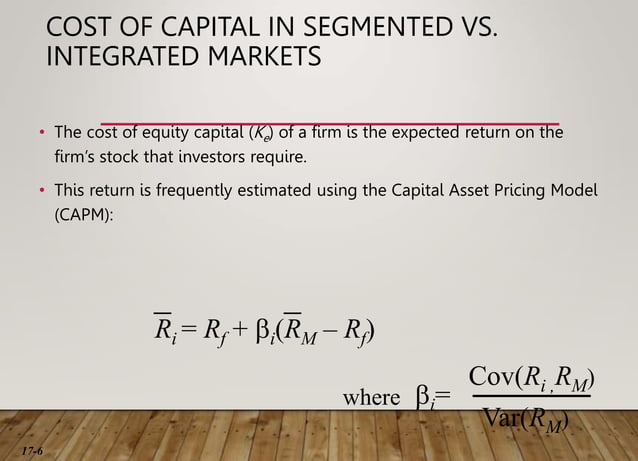 Cost of capital structure and international budgeting | PPTX | Stocks ...