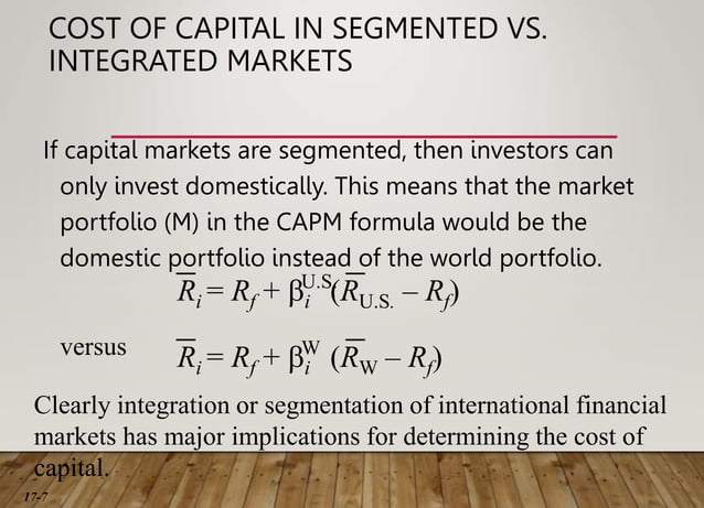 Cost of capital structure and international budgeting | PPTX | Stocks ...