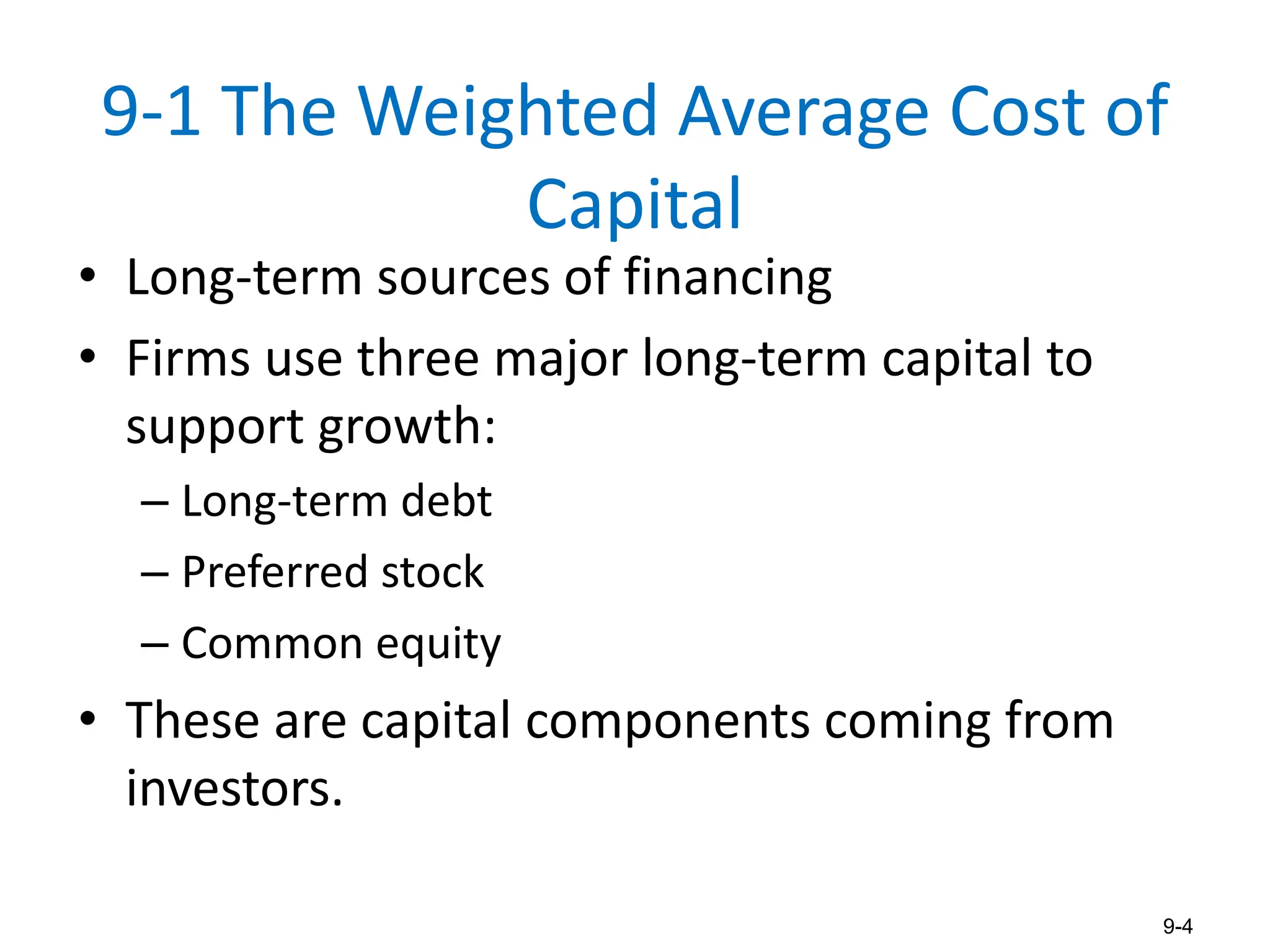 cost of capital with examples -weighted average | PPTX