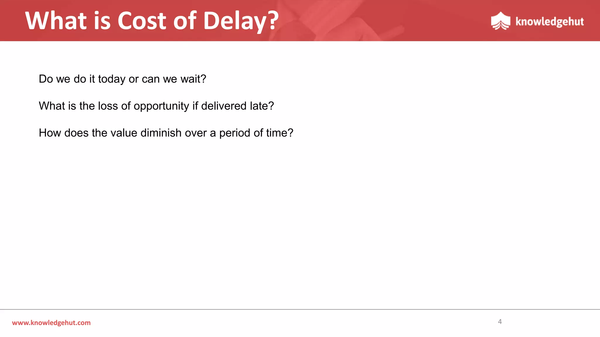 Cost of delay | PPTX