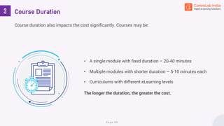 Let’s Estimate the Cost of eLearning Course Development | PPTX