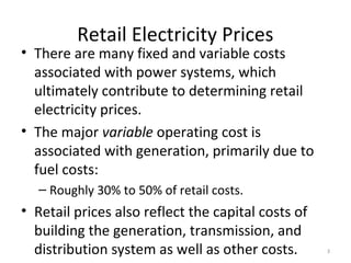 Cost of electricity generation | PPT