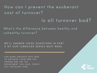 Cost of Employee Turnover Part 1 | PDF