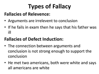 Cost of fallacious reasoning | PPT