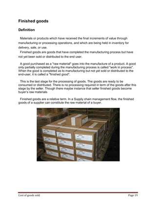 Cost of goods sold | DOCX