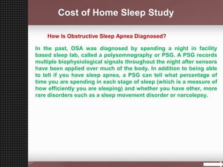 Cost of home sleep study | PPT