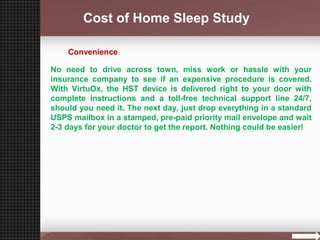 Cost of home sleep study | PPT