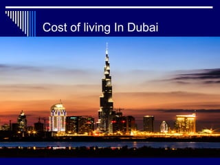 Cost of living | PPT | Personal Finance