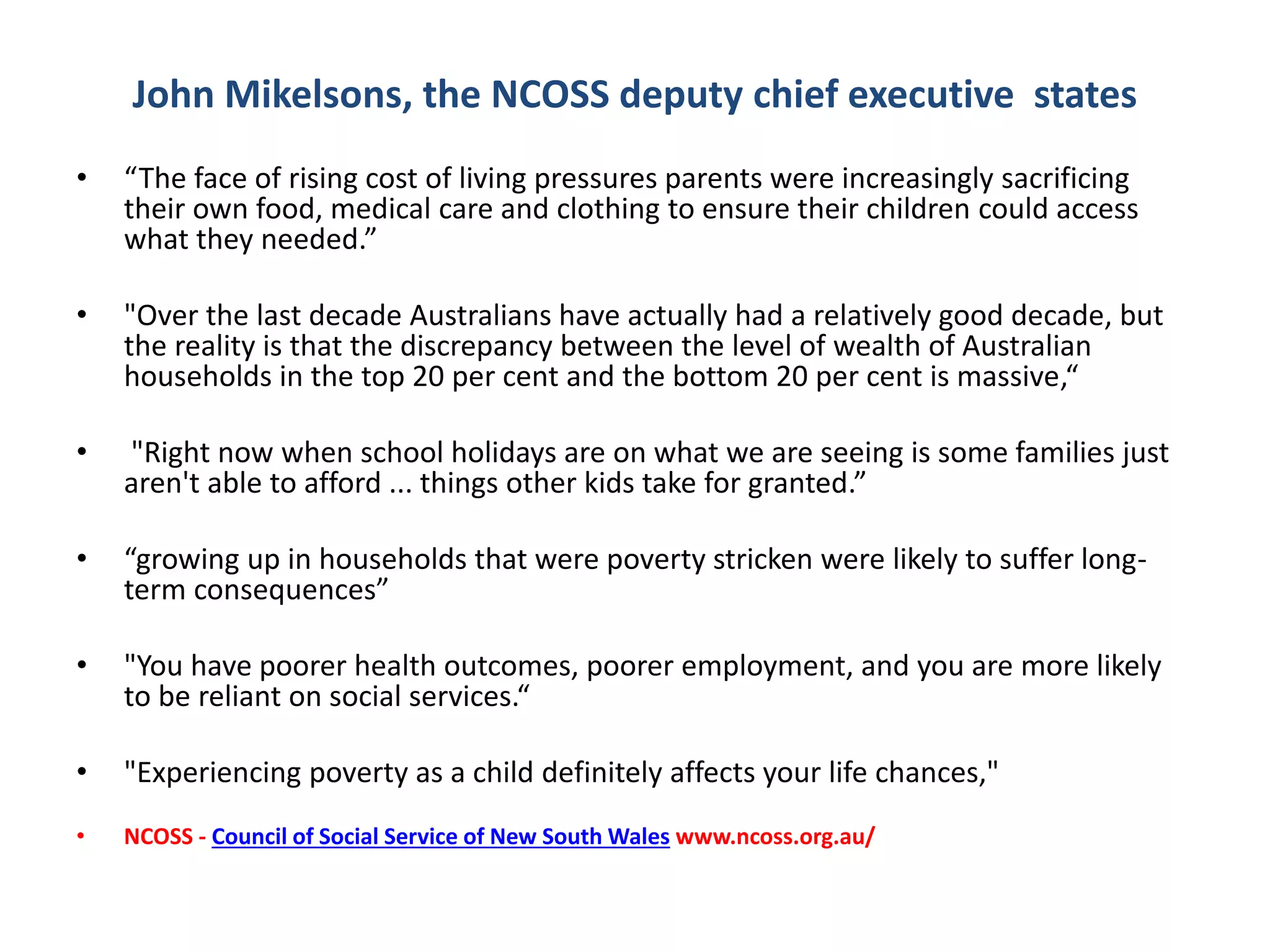 Cost of living in sydney | PPTX