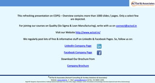 Controlling the Cost of Poor Quality | PPT