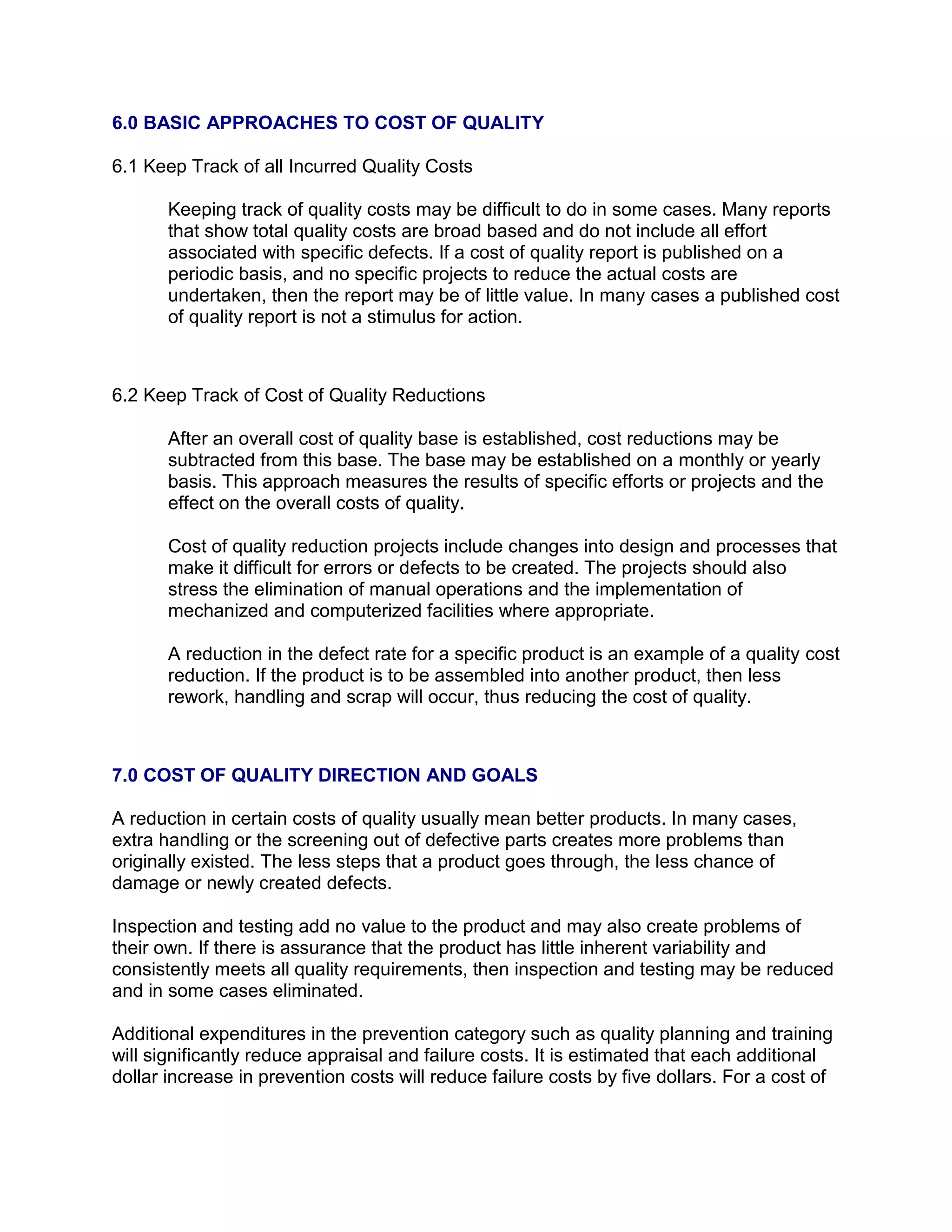 Cost of quality | DOC