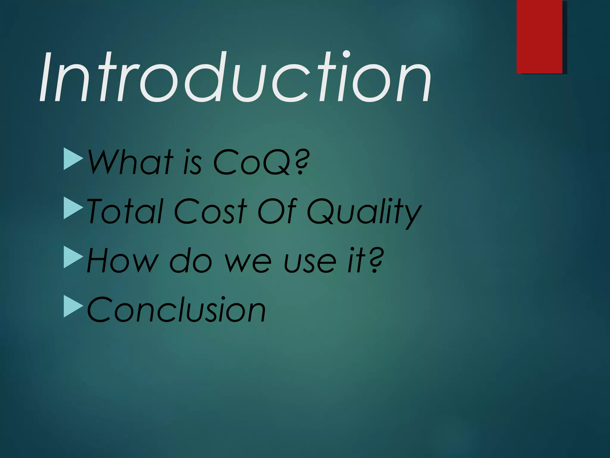 Cost of quality | PPT