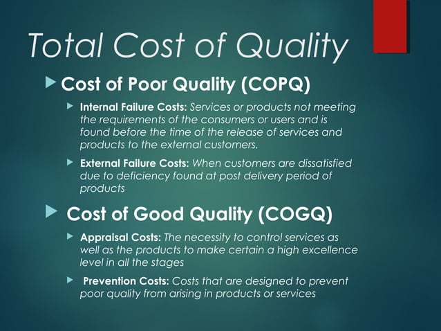 Cost of quality | PPT