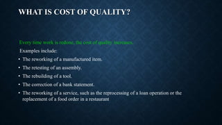 Cost of quality | PPTX