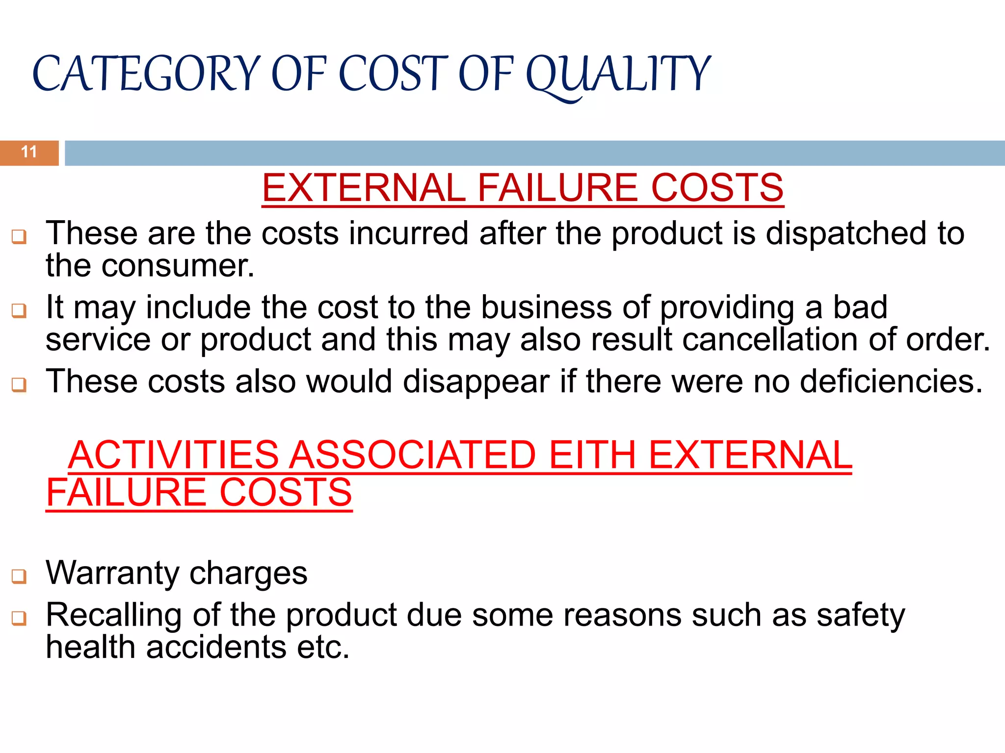 Cost of quality | PPTX