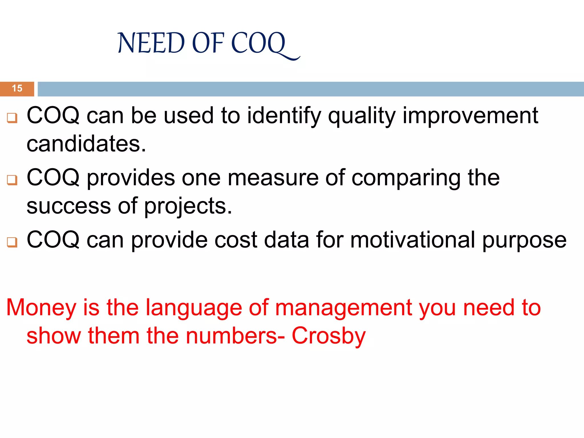 Cost of quality | PPTX