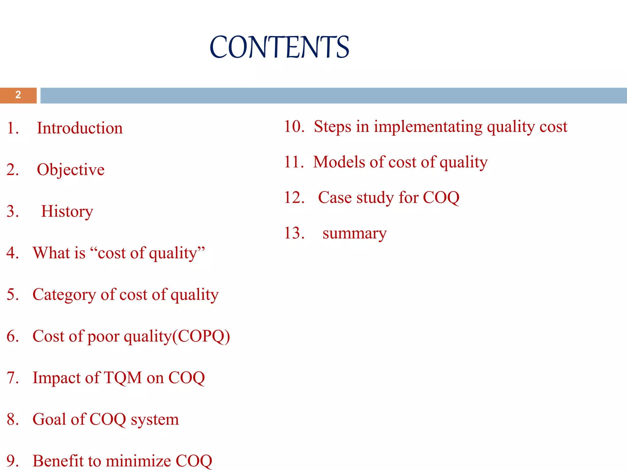 Cost of quality | PPTX