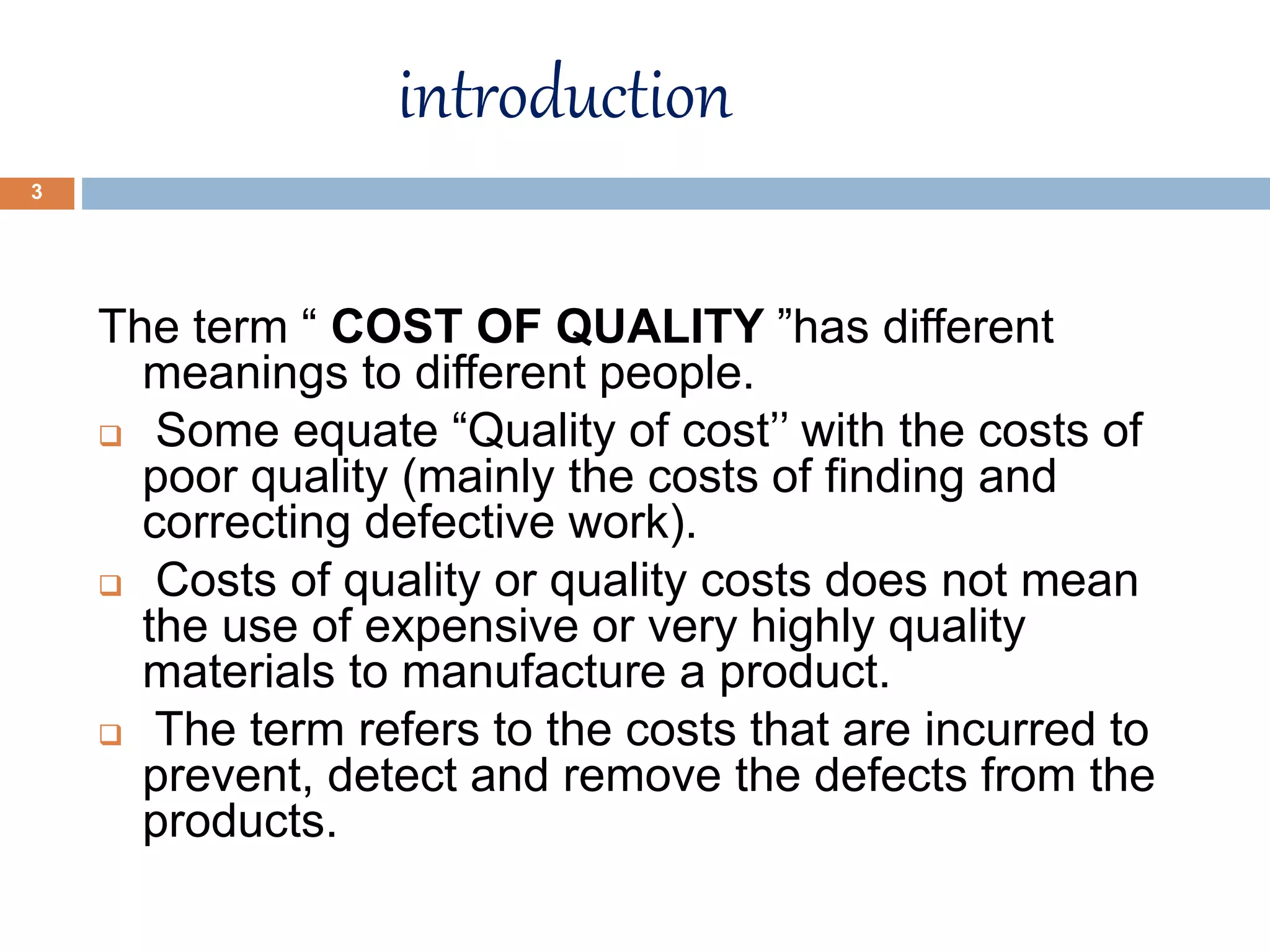 Cost of quality | PPTX