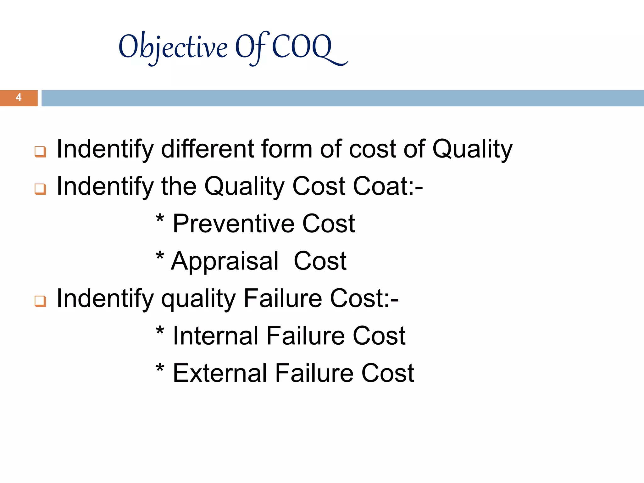 Cost of quality | PPTX