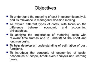 Cost oncept | PPT
