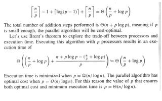 Cost optimal algorithm | PPT