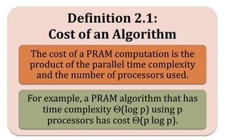 Cost optimal algorithm | PPT