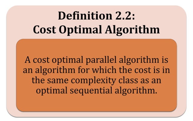 Cost Optimal Algorithm Ppt 4627