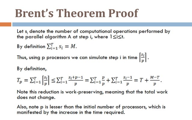 Cost optimal algorithm | PPT