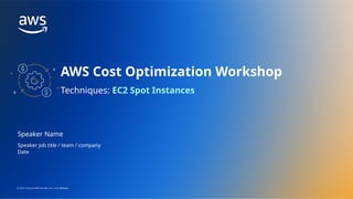 Cost Optimization - aws and cloud compute | PPTX