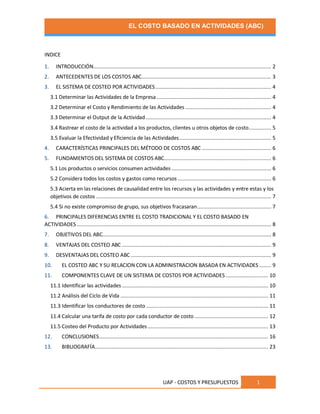 Costos y Presupuestos | PDF