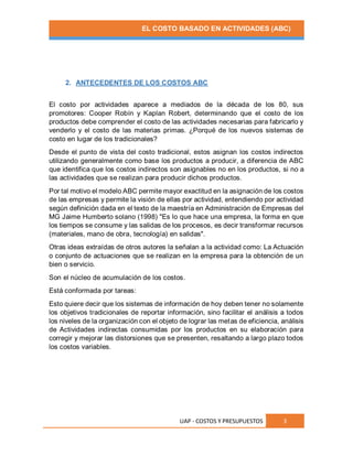 Costos y Presupuestos | PDF