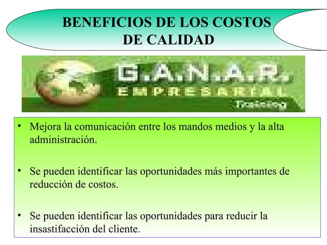 Costos de calidad | PPS | Business | Business and Finance