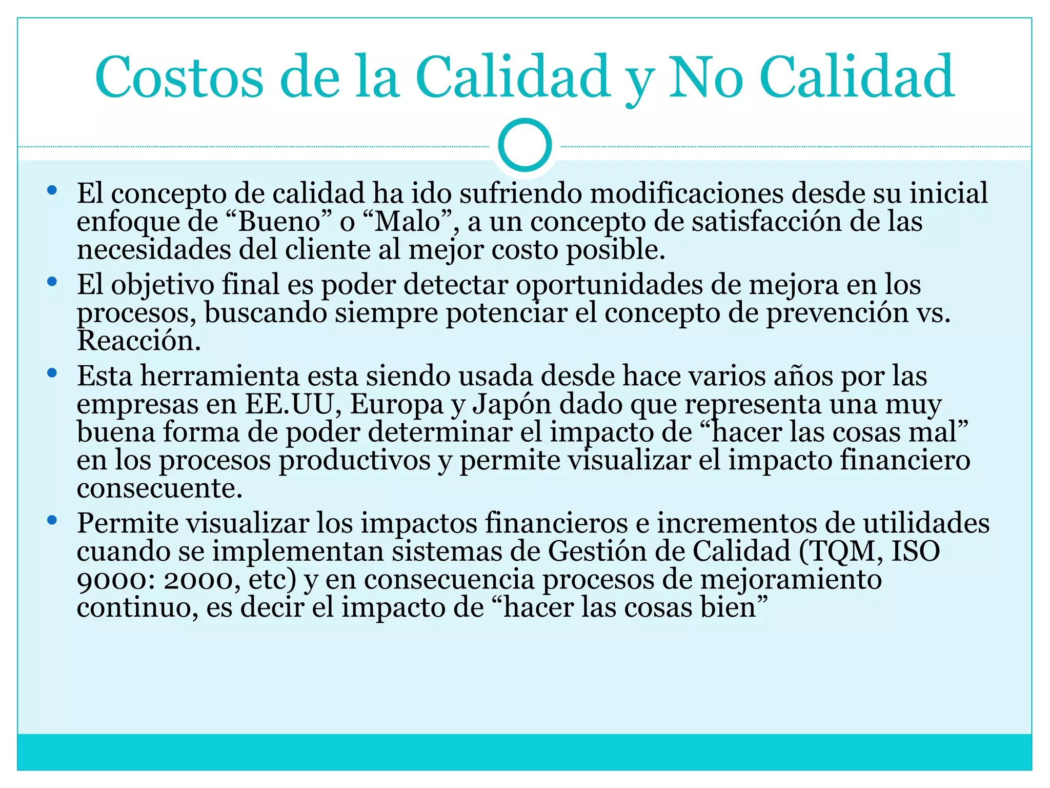 Costos de la Calidad | PPT