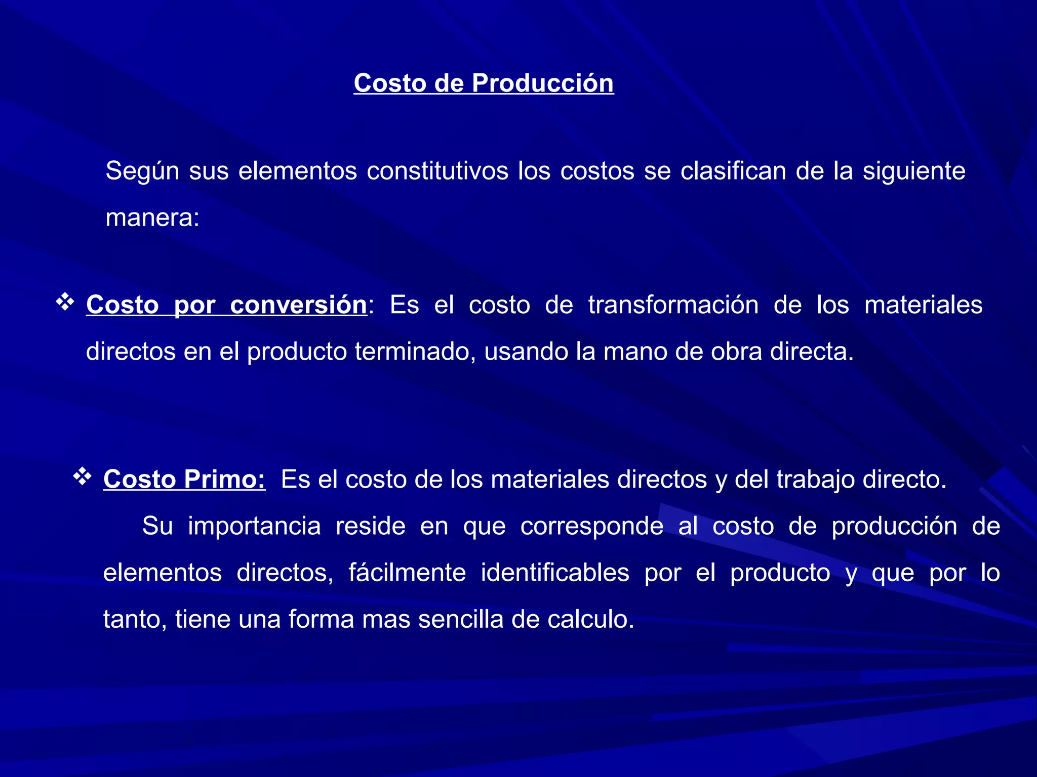 Costos de produccion | PPT